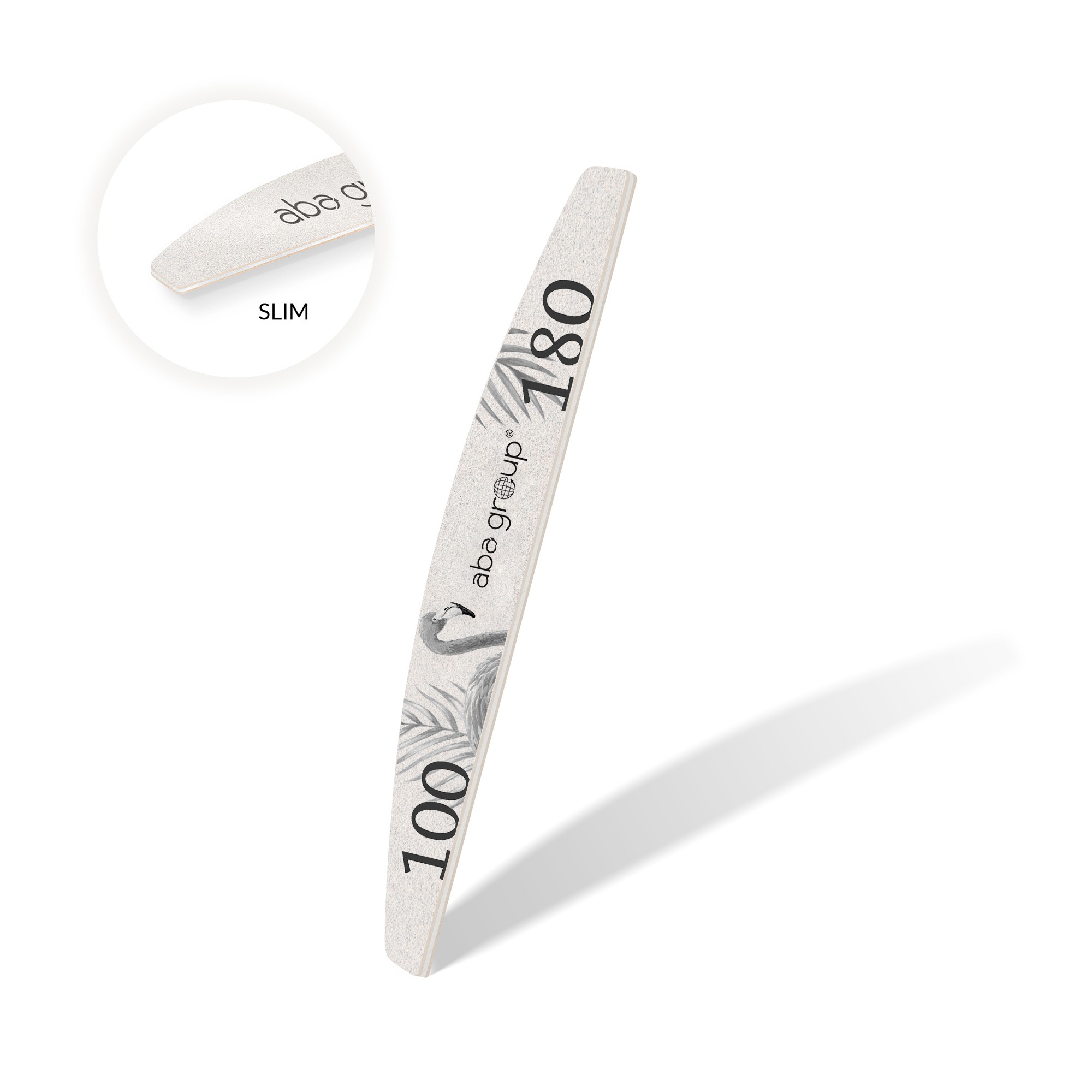 Aba Group Pilnik do paznokci PÓŁKSIĘŻYC 100/180 SLIM – FLAMING, 500 ...