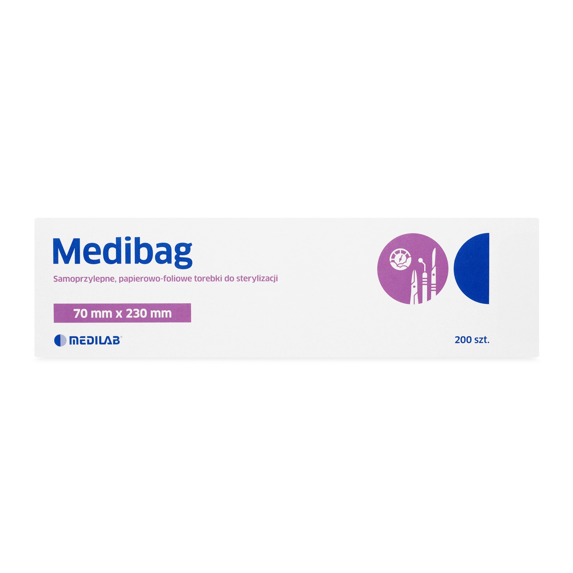 MediBag – Torebki do sterylizacji 70mm x 230mm (200szt) x 3 opakowania ...